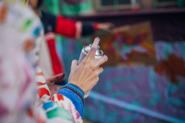 Free Stock Photo of woman Spray Paints Graffiti | Download Free Images ...