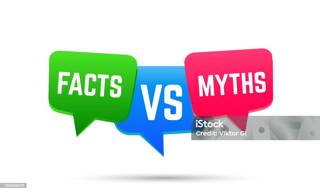 Vetores de Mitos Versus Fatos Sobre Bolhas De Fala Vermelha E Verde ... Vetores de Mitos Versus Fatos Sobre Bolhas De Fala Vermelha E Verde ...