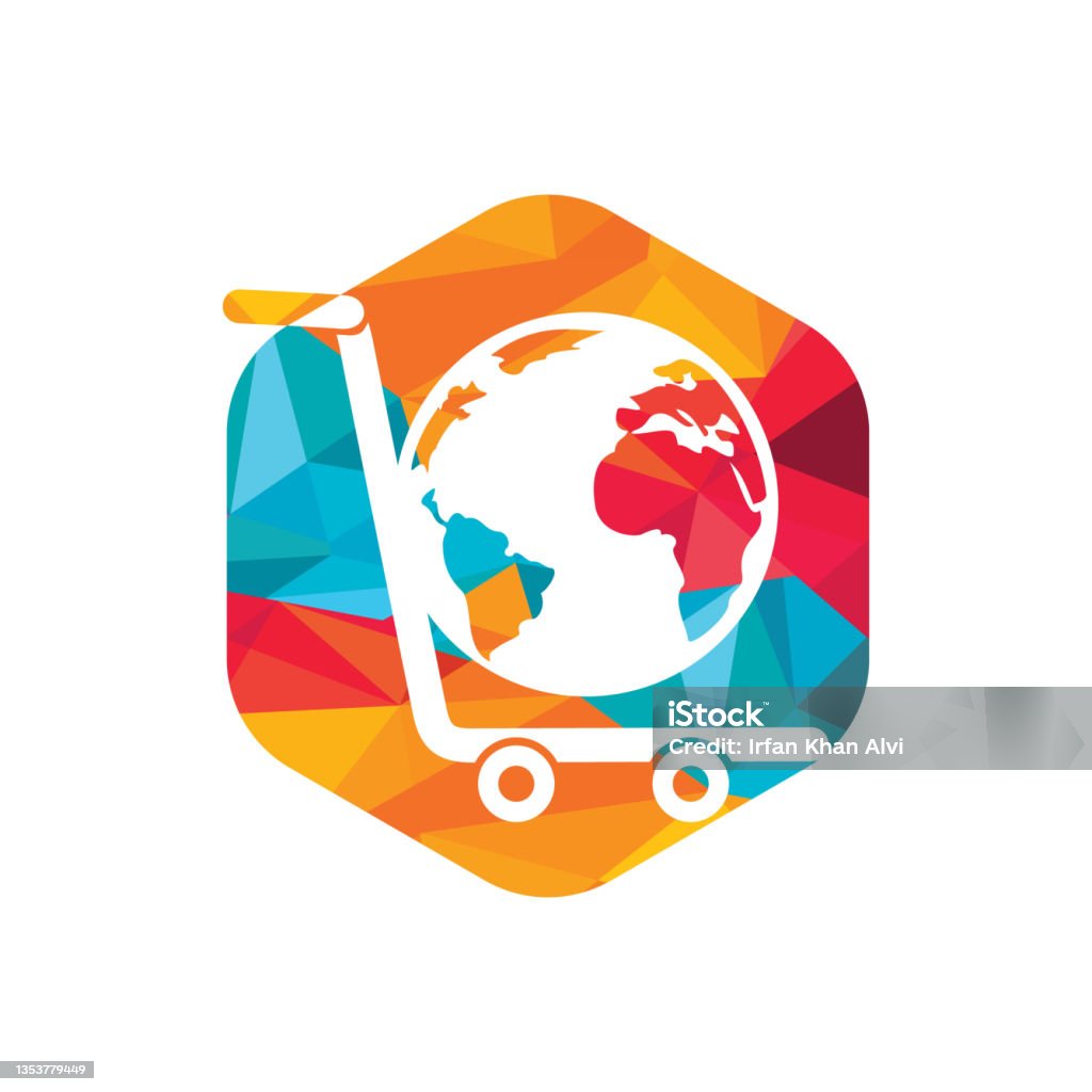 Desain Logo Vektor Keranjang Belanja Globe Konsep Desain Logo Online ... Desain Logo Vektor Keranjang Belanja Globe Konsep Desain Logo Online ...