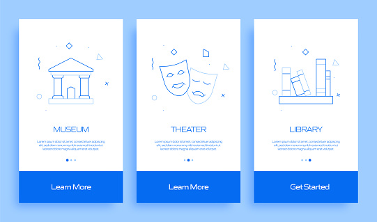 Écran De Page De Lapplication Mobile City Life Concept Onboarding Avec