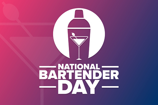 National Bartender Day Holiday Concept Template For Background Banner
