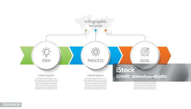Presentasi Bisnis Abstrak Latar Belakang Infografis Template Dengan 3