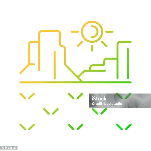 Plateau Gradient Linear Vector Icon Stock Illustration - Download Image ... Plateau Gradient Linear Vector Icon Stock Illustration - Download Image ...