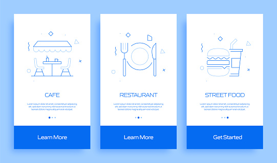 Écran De Page De Lapplication Mobile City Life Concept Onboarding Avec