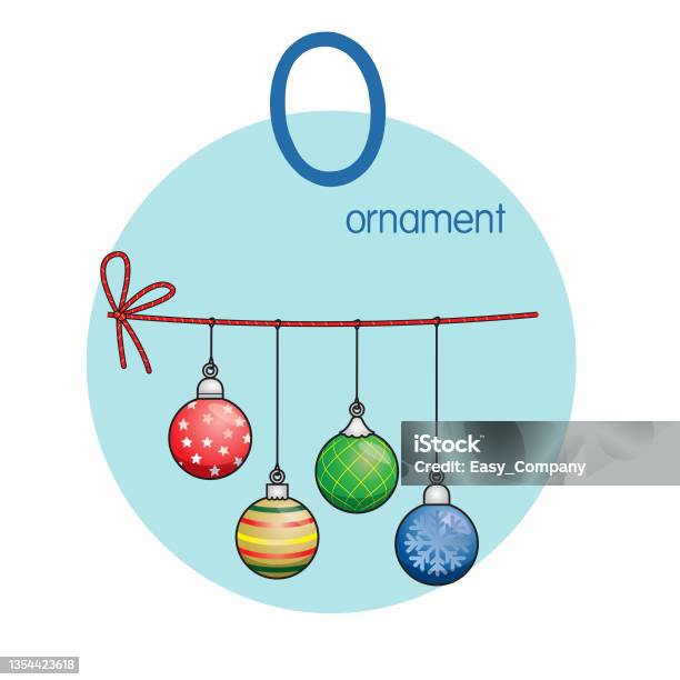 Ilustrasi Vektor Ornamen Dengan Huruf Alfabet O Huruf Besar Atau Huruf