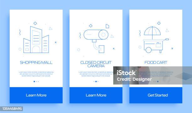Écran De La Page De Lapplication Mobile City Life Concept Onboarding