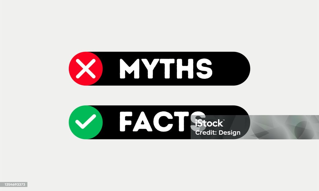 Fakta Mitos Simbol Vektor Pada Latar Belakang Putih Mitos Fakta Konsep ... Fakta Mitos Simbol Vektor Pada Latar Belakang Putih Mitos Fakta Konsep ...