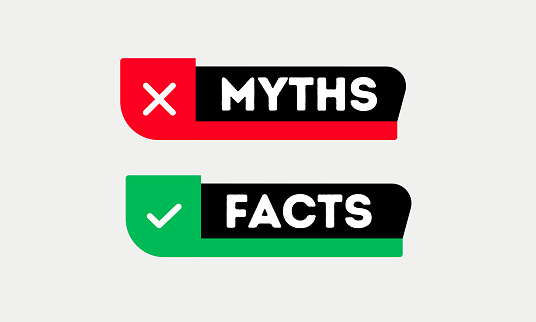 Fakta Mitos Simbol Vektor Pada Latar Belakang Putih Mitos Fakta Konsep ... Fakta Mitos Simbol Vektor Pada Latar Belakang Putih Mitos Fakta Konsep ...