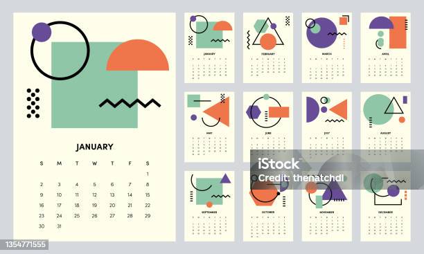 Desain Template Kalender Untuk 2022 Dekoratif Perencana Bulanan Yang ... Desain Template Kalender Untuk 2022 Dekoratif Perencana Bulanan Yang ...