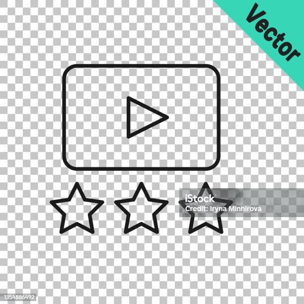 Peringkat Film Atau Sinematografi Film Garis Hitam Atau Ikon Ulasan ... Peringkat Film Atau Sinematografi Film Garis Hitam Atau Ikon Ulasan ...
