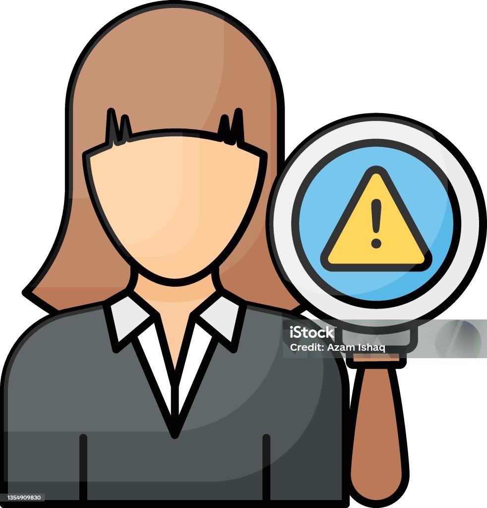 Quality Assurance Engineer Concept Code Reviewer Vector Color Icon Design Software And Web