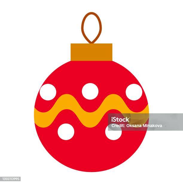 Ðhristmasdécor Darbre Isolé Sur Fond Blanc Illustration Vectorielle