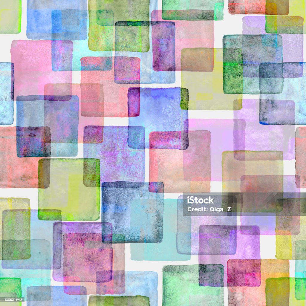 Contemporary Art Seamless Pattern Background Abstract Grunge Square