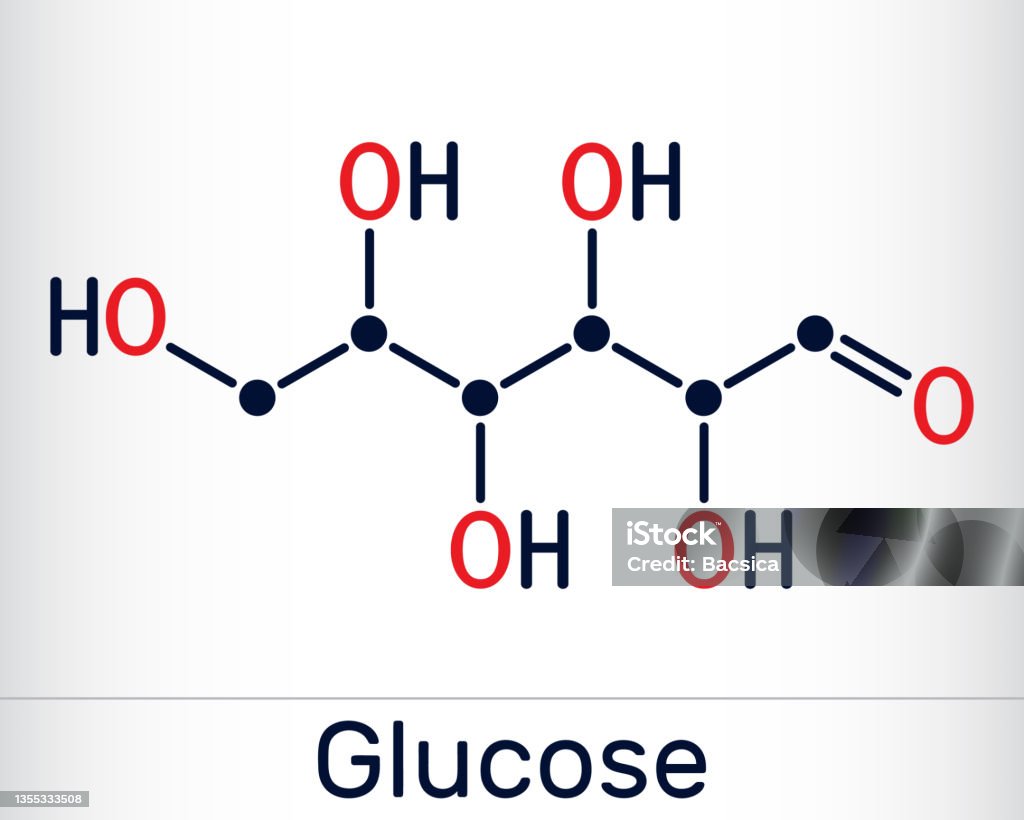 Glucosio Destrosio Dglucosio Glucopiranosio Molecola C6h12o6 È Zucchero ... Glucosio Destrosio Dglucosio Glucopiranosio Molecola C6h12o6 È Zucchero ...