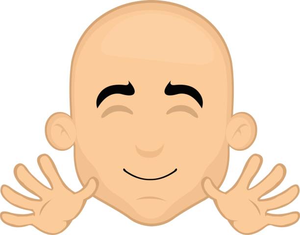 890 Bald Man Smiling Ilustração De Stock Gráficos Vetoriais E Clipart Royalty Free Istock
