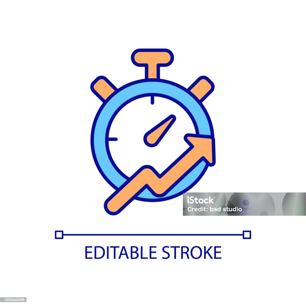 Improve Time Management Rgb Color Icon Stock Illustration - Download ... Improve Time Management Rgb Color Icon Stock Illustration - Download ...