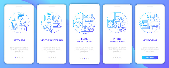 Metode Pemantauan Karyawan Onboarding Layar Halaman Aplikasi Seluler