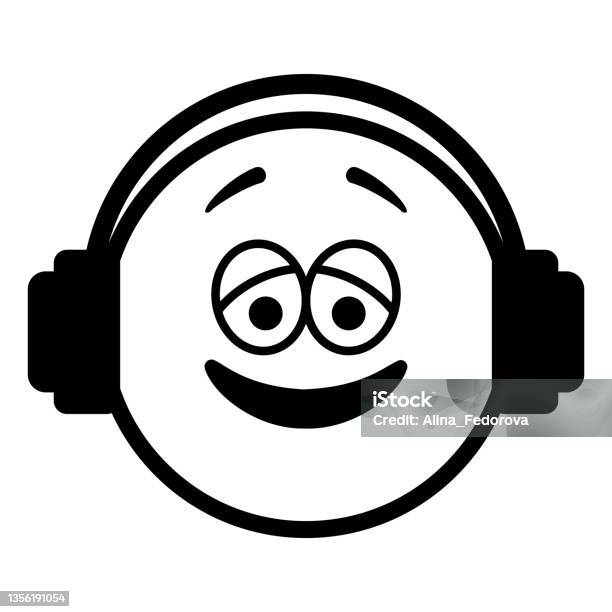 Visage Souriant Vecteur Dicône Emoji Signe Démoticône Émotions