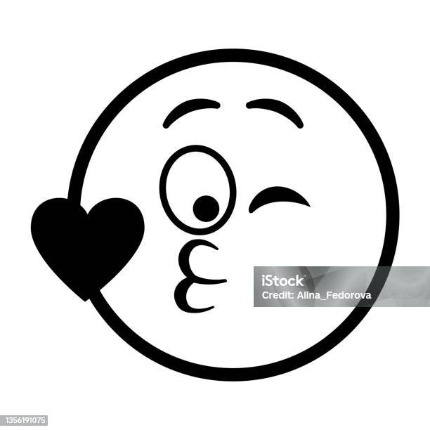Visage Souriant Vecteur Dicône Emoji Signe Démoticône Émotions