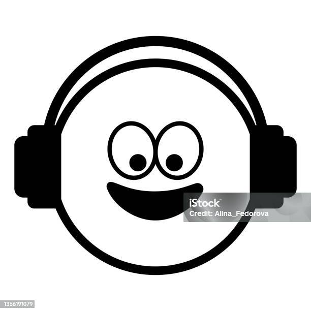 Visage Souriant Vecteur Dicône Emoji Signe Démoticône Émotions