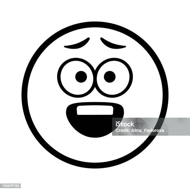 Visage Souriant Vecteur Dicône Emoji Signe Démoticône Émotions