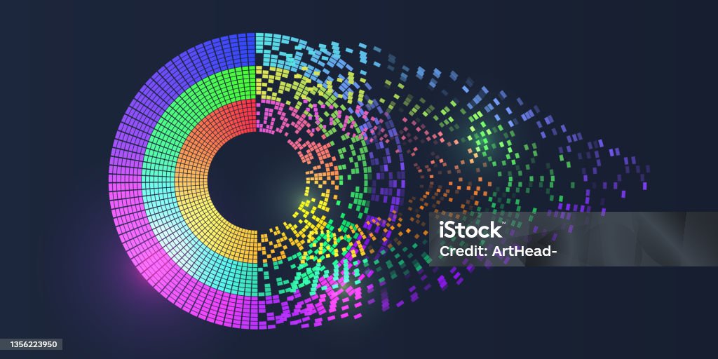 Big Data Visualization Processing Of Data Arrays Sorting Filtering Machine Algorithms Data