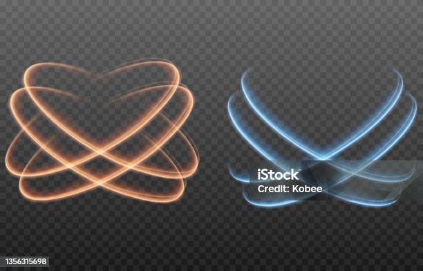 Vektor Garis Cahaya Bercahaya Lampu Neon Lampu Listrik Efek Cahaya Png Cahaya Ajaib Bersinar