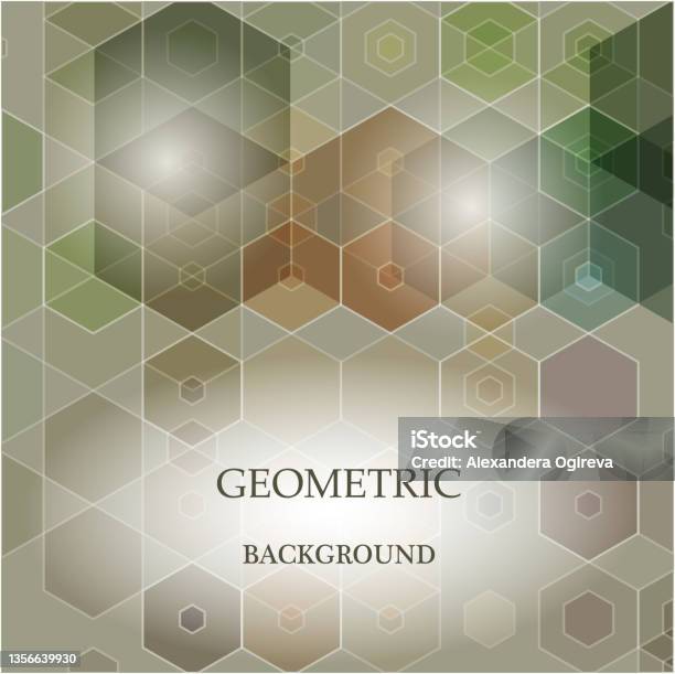 Vektor Latar Belakang Geometris Abstrak Desain Brosur Template