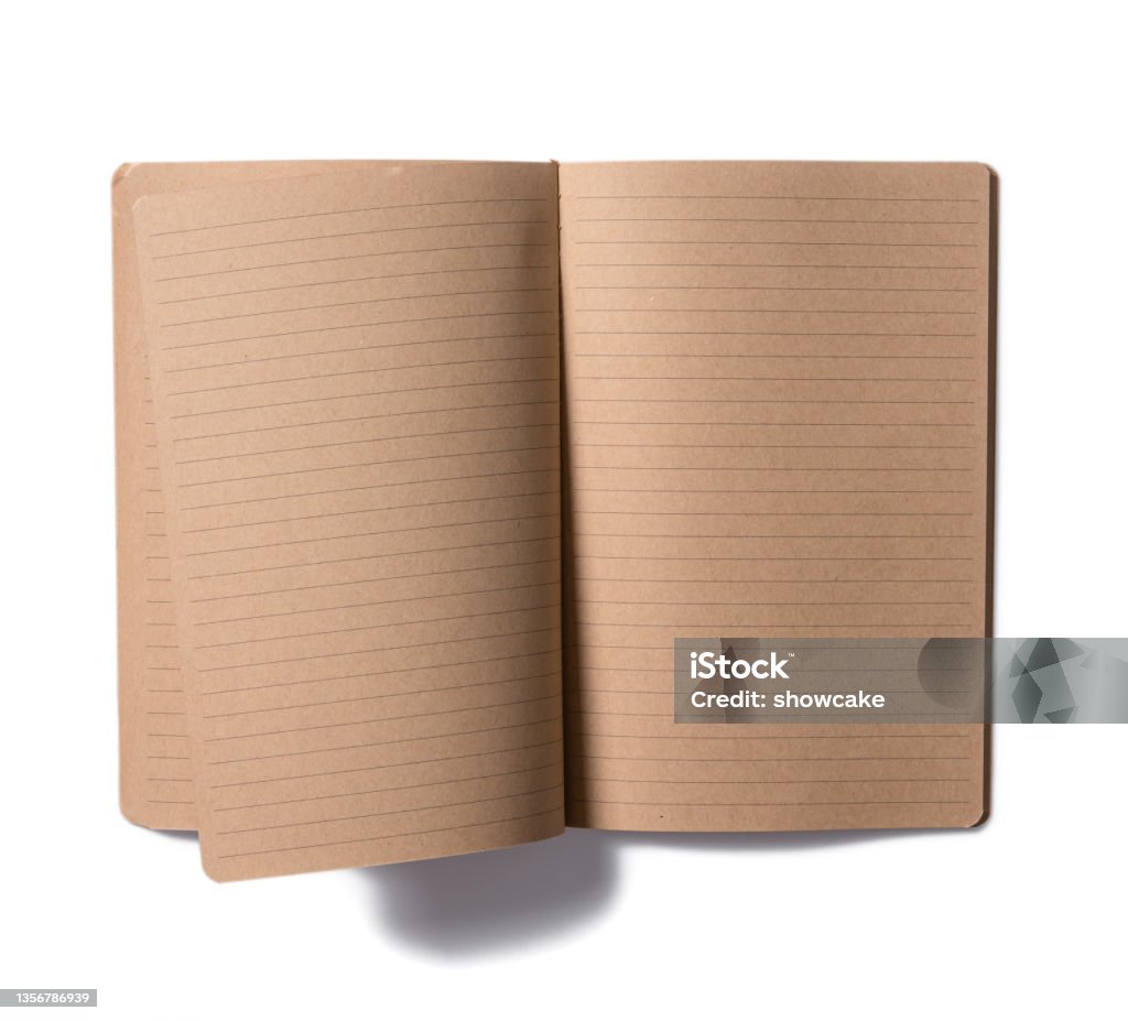 Brown Cover Recycle Paper Notebook Isolated On White Background Stock ... Brown Cover Recycle Paper Notebook Isolated On White Background Stock ...