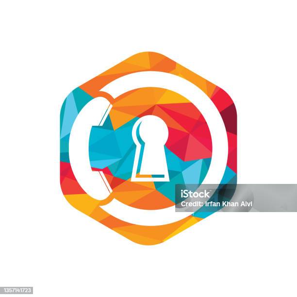 Conception Du Logo De Licône Dappel Sécurisé Icône De Combiné Et De