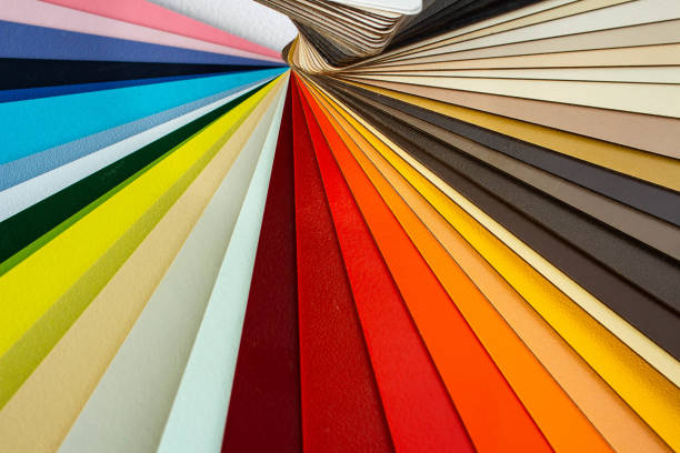 Free Stock Photo of Colorful spectrum of printed color swatches in ...
