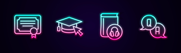 Définir Un Modèle De Certificat De Ligne Une Casquette De Graduation