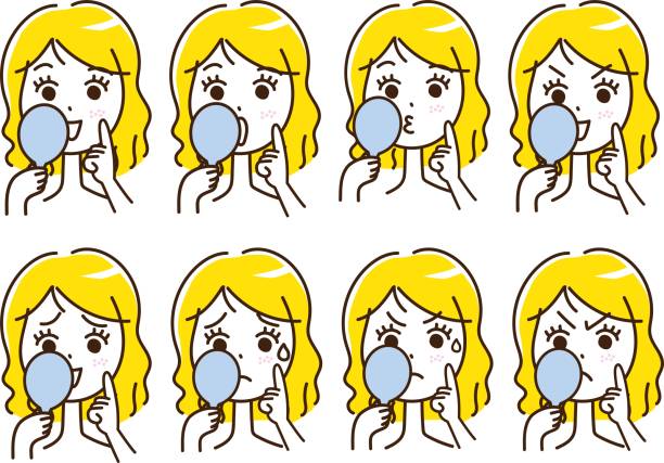 140 Woman Freckles Clip Art Illustrations Royalty Free Vector