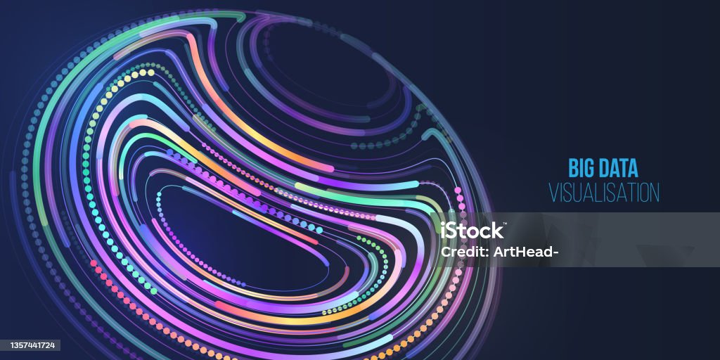 Modern Big Data Visualization Processing Of Data Arrays Sorting Filtering Machine Algorithms