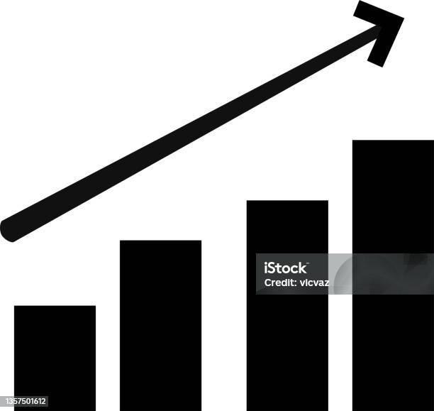 Black Vector Growth Chart Graph Curve Flat Icon For Apps And Websites ... Black Vector Growth Chart Graph Curve Flat Icon For Apps And Websites ...