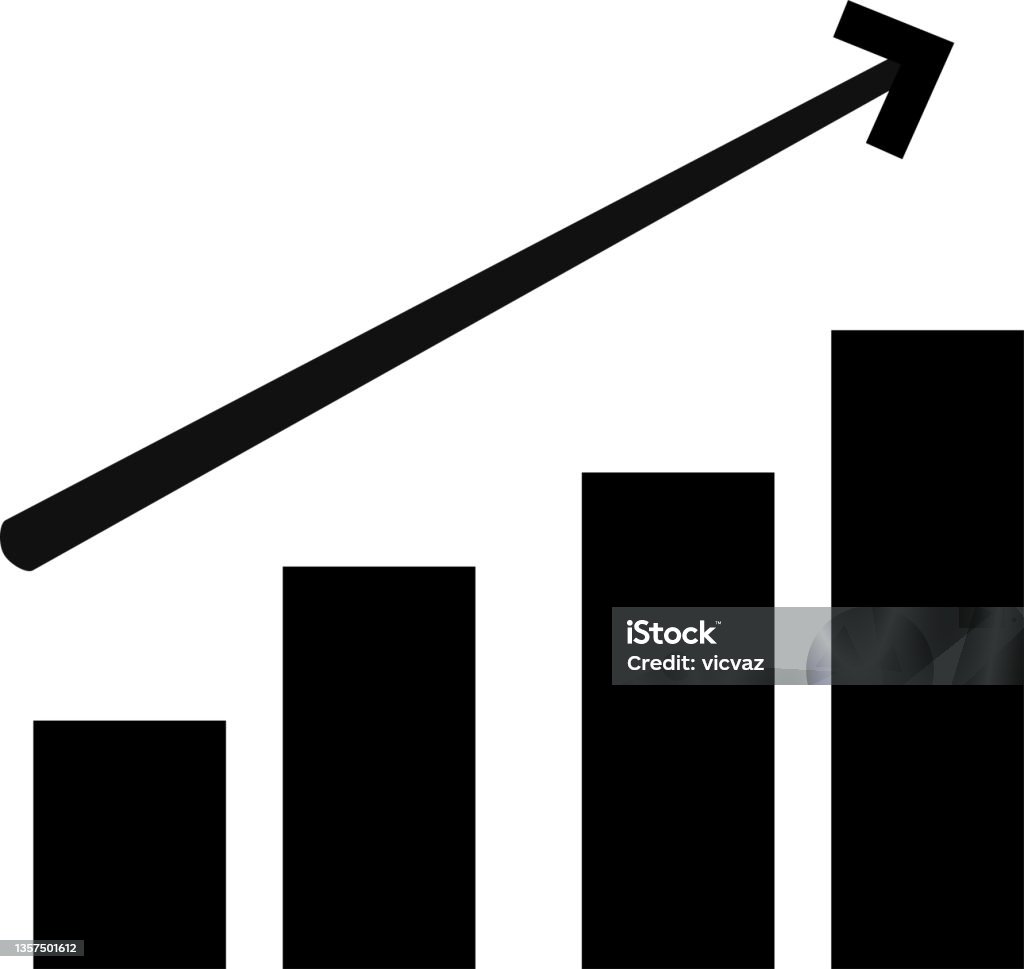 Black Vector Growth Chart Graph Curve Flat Icon For Apps And Websites ... Black Vector Growth Chart Graph Curve Flat Icon For Apps And Websites ...