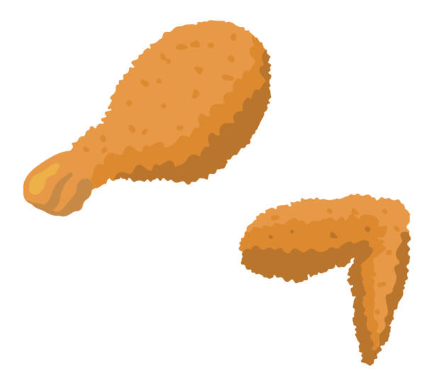 Single Chicken Wing Clip Art