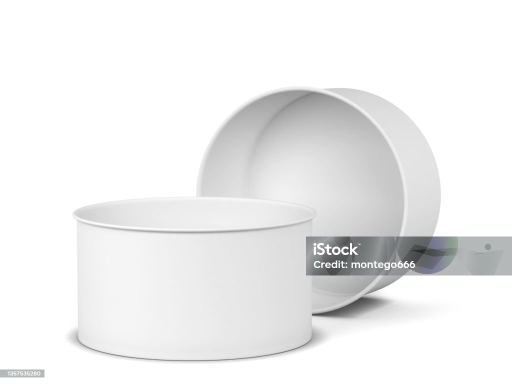 Mockup Mangkuk Salad Kertas Kosong Foto Stok Unduh Gambar Sekarang