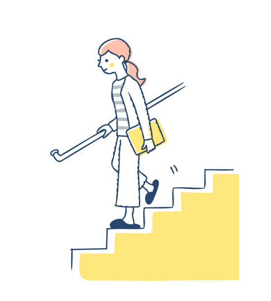 Down Stairs Clipart