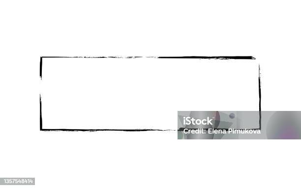 Stempel Persegi Panjang Tinta Grunge Bingkai Hitam Kosong Perbatasan ... Stempel Persegi Panjang Tinta Grunge Bingkai Hitam Kosong Perbatasan ...
