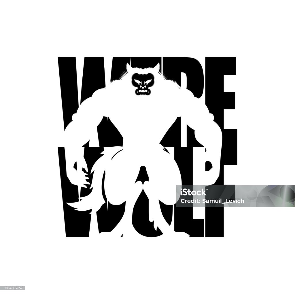 Werewolf Lettering Siluet Dari Dalam Teks Tipografi Werwolf Surat ... Werewolf Lettering Siluet Dari Dalam Teks Tipografi Werwolf Surat ...