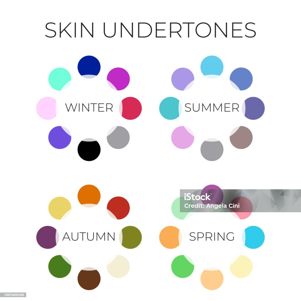 Ilustración De Paleta De Análisis De Color Estacional Con Los Mejores