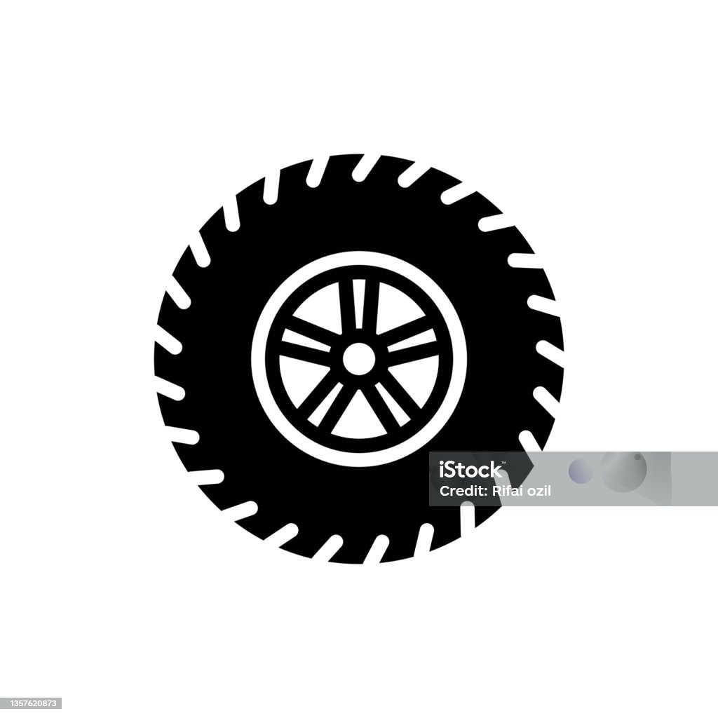 Icône De Pneu Conception Modèle Vectoriel Illustration Signe Et Symbole