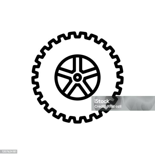 Icône De Pneu Conception Modèle Vectoriel Illustration Signe Et Symbole
