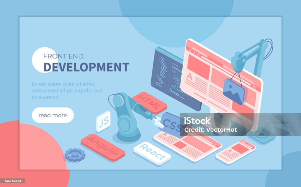 Vetores de Desenvolvimento Frontend Criação De Um Layout De Site Modelo ... Vetores de Desenvolvimento Frontend Criação De Um Layout De Site Modelo ...