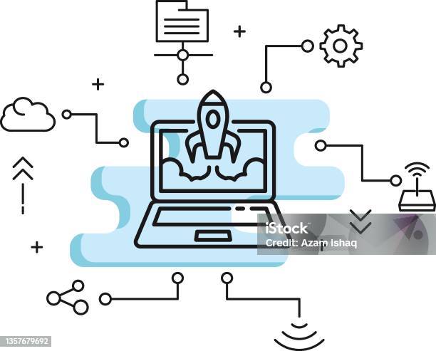 Technology Fintech Startup Stock Illustration Burstable Or Blazing ... Technology Fintech Startup Stock Illustration Burstable Or Blazing ...