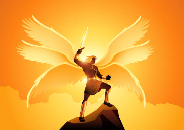 Download Angel, Sword, Shield. Royalty-Free Stock Illustration Image ...