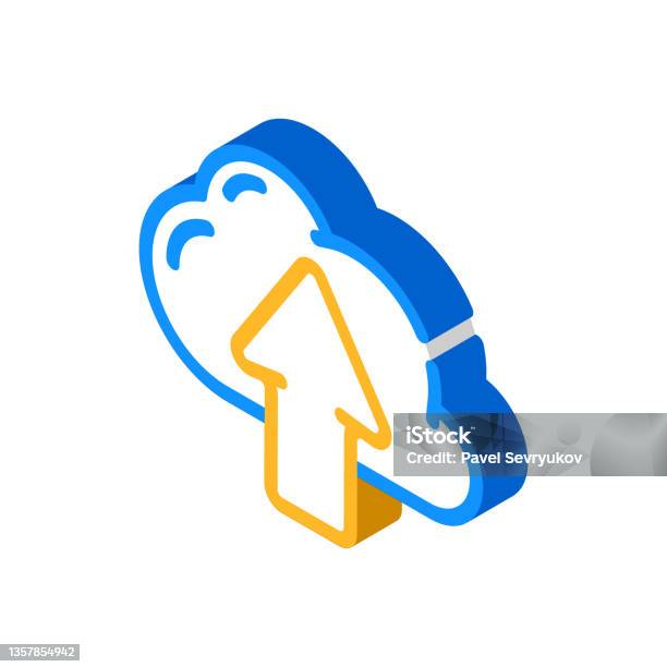 Mengunggah File Dalam Ilustrasi Vektor Ikon Isometrik Penyimpanan Cloud ... Mengunggah File Dalam Ilustrasi Vektor Ikon Isometrik Penyimpanan Cloud ...