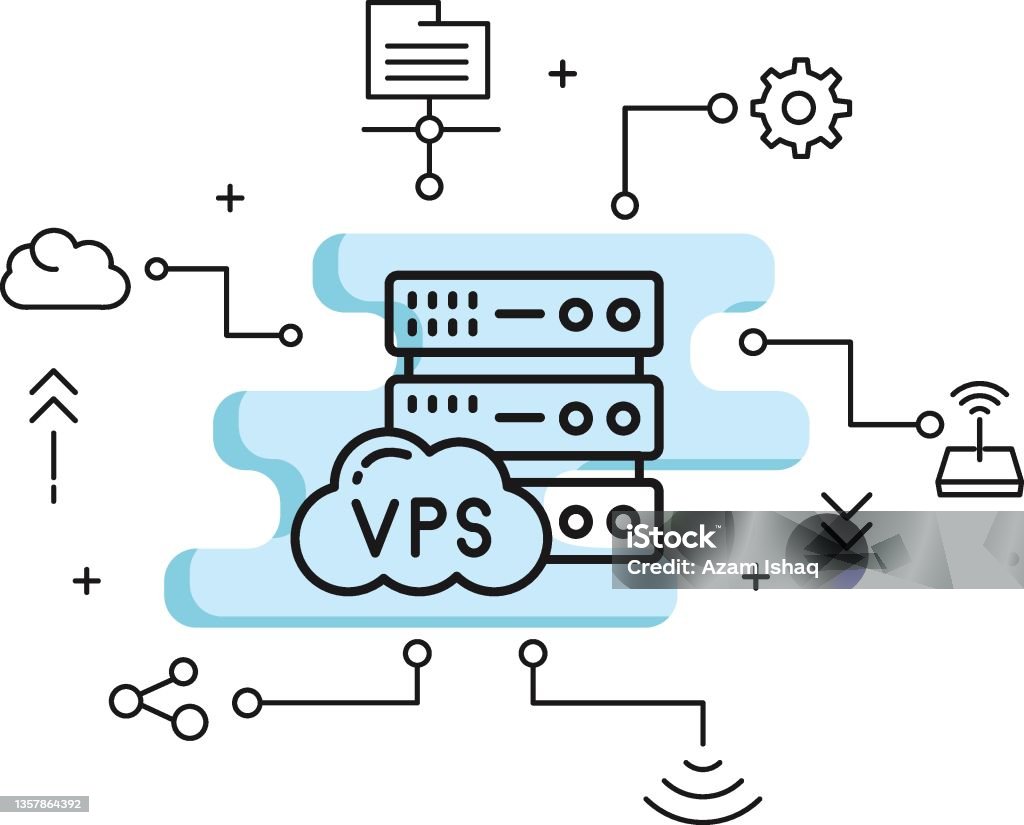 Vetores de Cloud Virtual Private Server Ou Vps Concept Recursos ... Vetores de Cloud Virtual Private Server Ou Vps Concept Recursos ...
