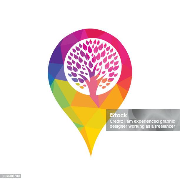 Desain Logo Vektor Taman Gps Pohon Dengan Desain Ikon Penunjuk Pin ... Desain Logo Vektor Taman Gps Pohon Dengan Desain Ikon Penunjuk Pin ...